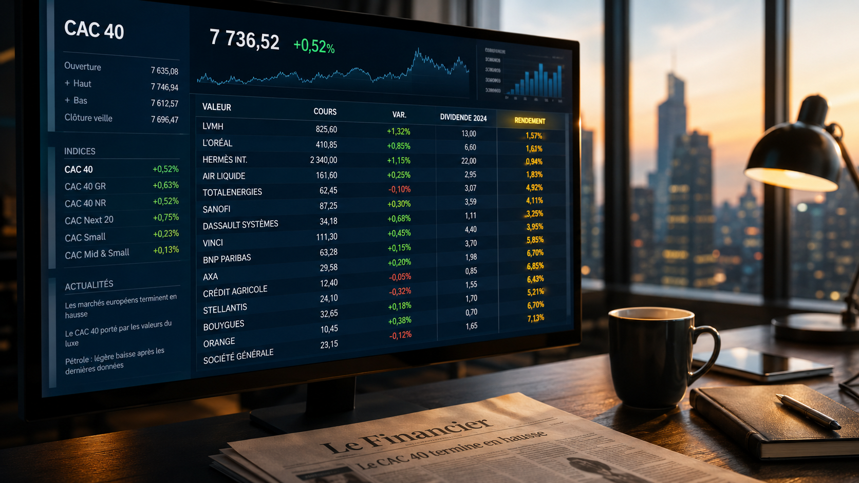Dividendes CAC 40 2026 : palmares et calendrier